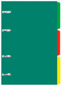 "Тетрадь на кольцах с разделителями Зеленый, 120 листов, клетка" купить ...